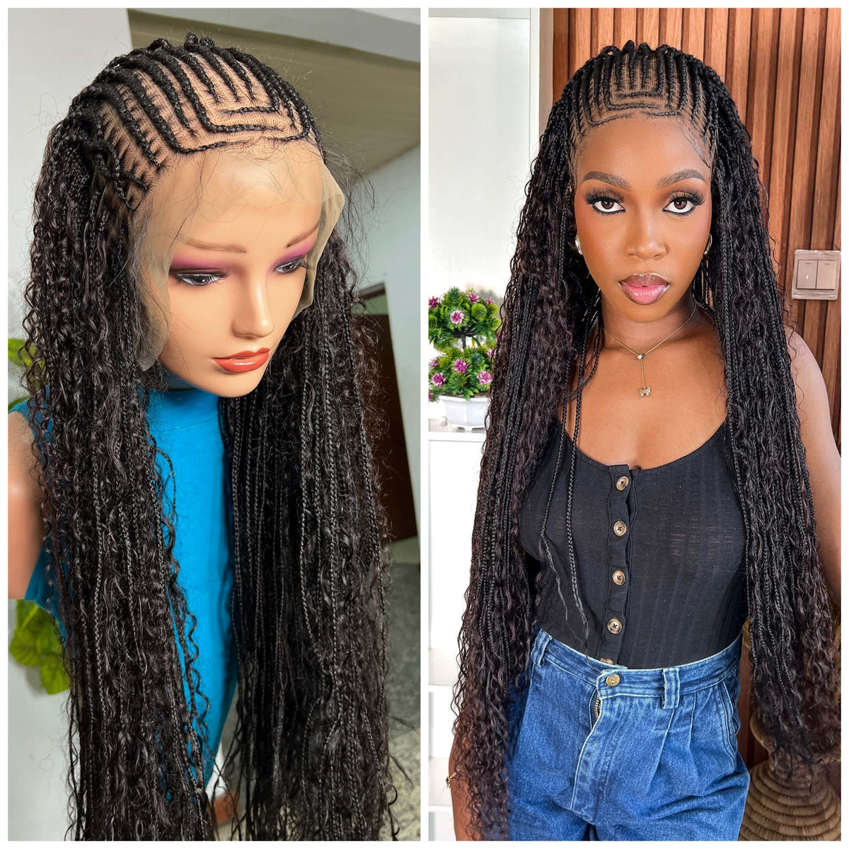 Braid Wigs | Nala Boho braids Wig | Blvck Hair NG